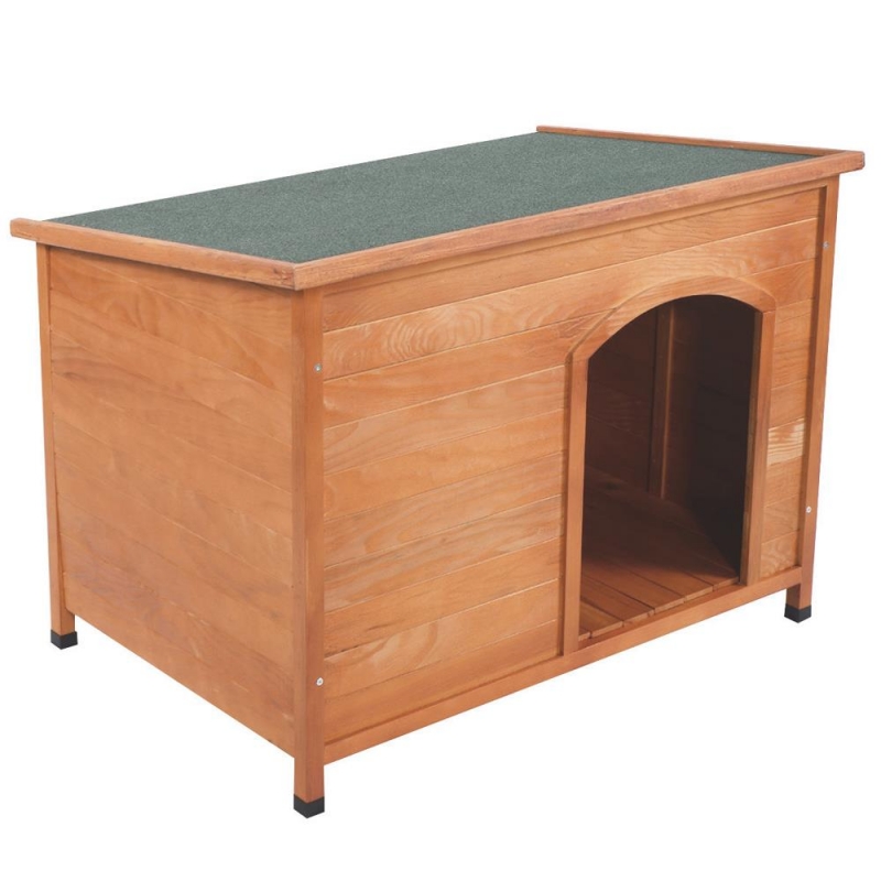 SalonMore Large Dog Kennel Winter Pet House Shelter Wooden Animal Hut ...