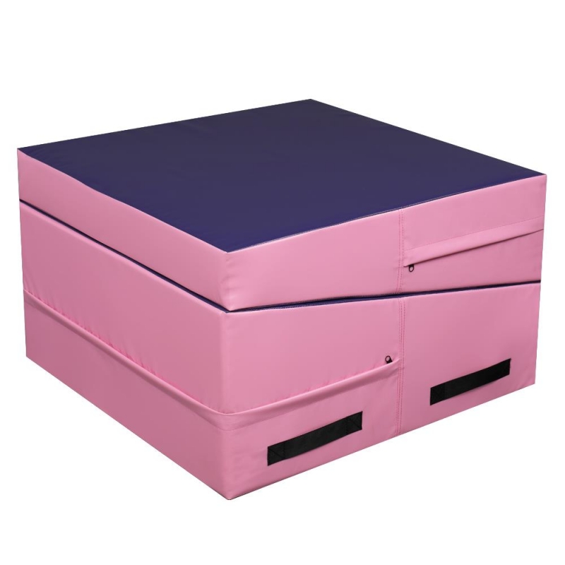 SalonMore 48" x 24" Incline Cheese Mat, Folding Gymnastics Wedge Mat ...