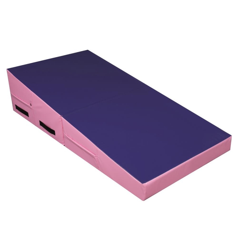 SalonMore 48" x 24" Incline Cheese Mat, Folding Gymnastics Wedge Mat ...
