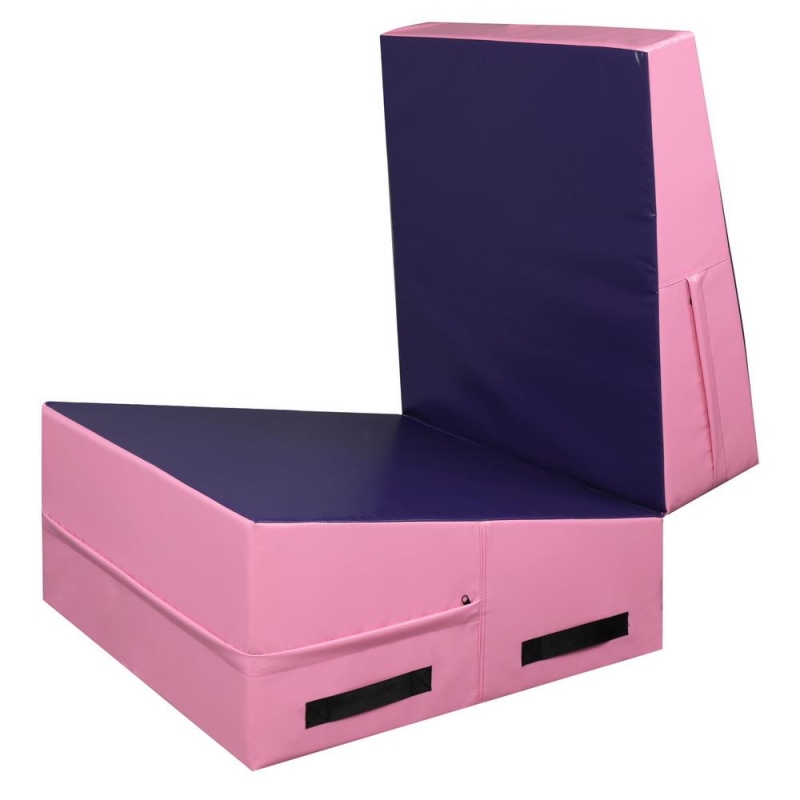 SalonMore 48" x 24" Incline Cheese Mat, Folding Gymnastics Wedge Mat ...